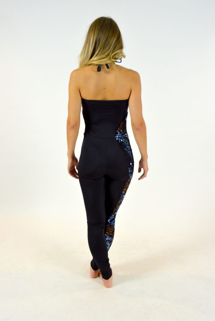 BLACK LACE UNITARD - The Costume Closet